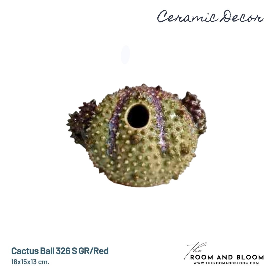 Cactus Ball 326 S Gr/Red – The Room and Bloom